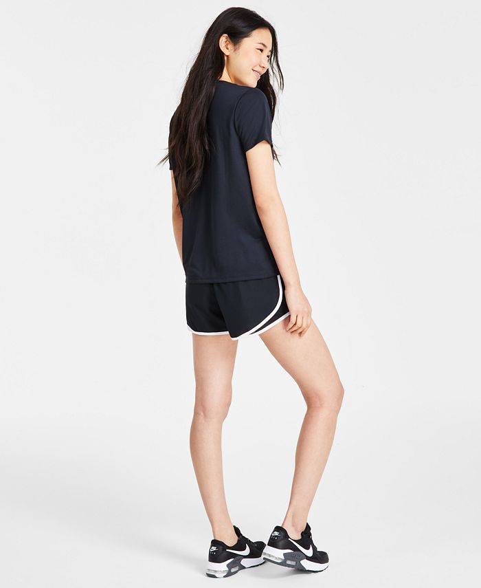 Nike Women's Dri-FIT T-Shirt, Brief-Lined Running Shorts & Air Max Excee Casual Sneakers from ...