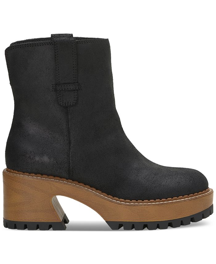 Lucky Brand Women's Rhoslyn Platform Lug Sole Boots - Macy's
