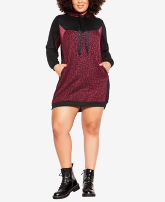 City Chic Trendy Plus Size Cherry Mini Dress - Macy's