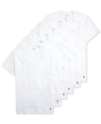 Polo Ralph Lauren Men's 5+1 Free Bonus Pack. Cotton Classic-Fit V-Neck ...