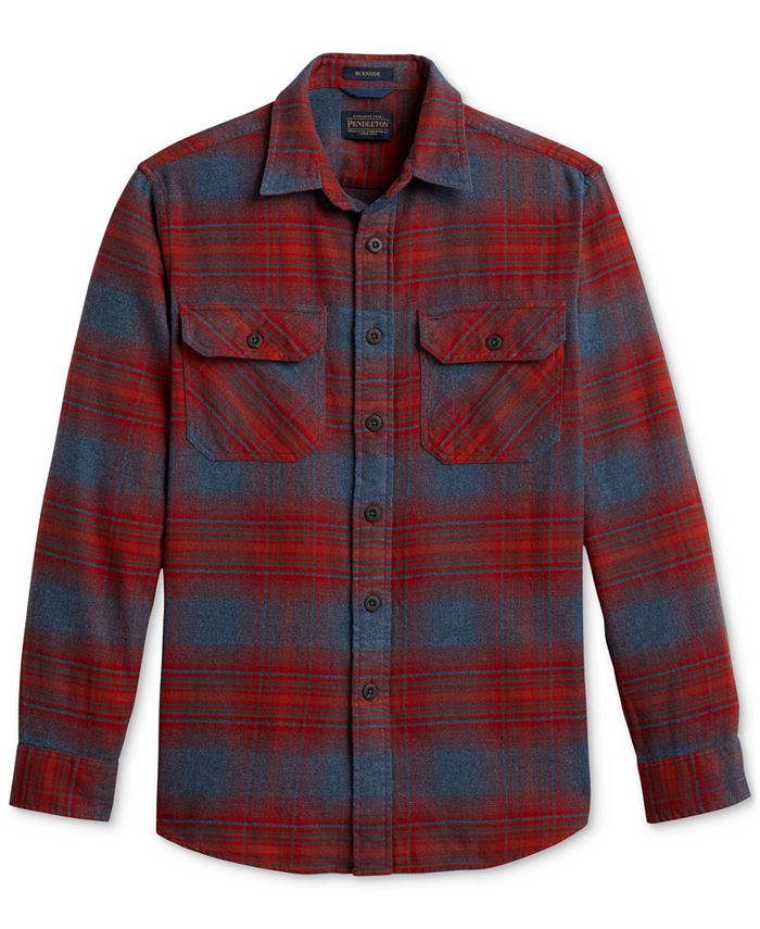 Pendleton Men's Burnside Plaid Button-Down Flannel Shirt - Macy's