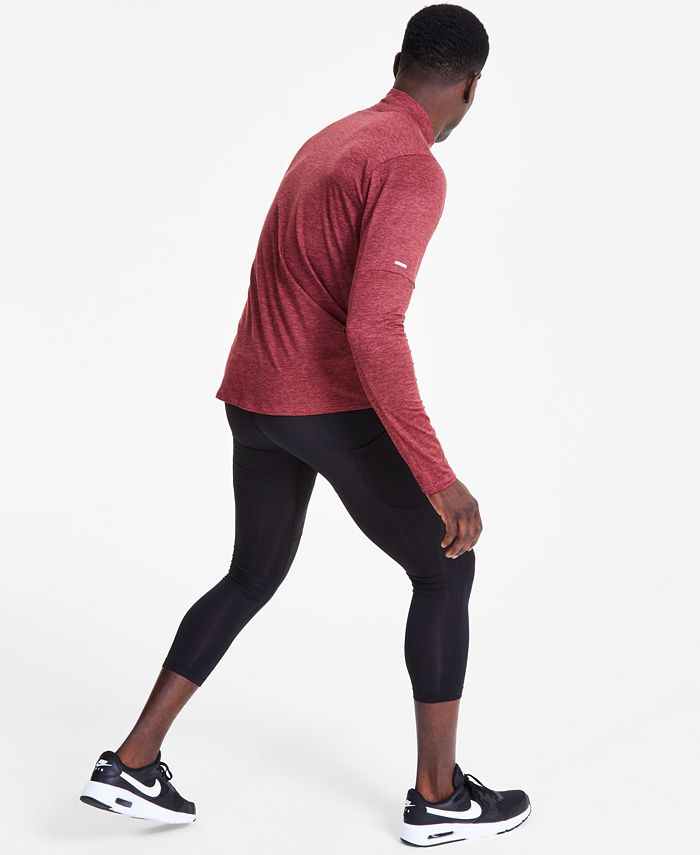 Nike Men's Element Running Quarter-Zip Sweatshirt, Fitness Tights ...