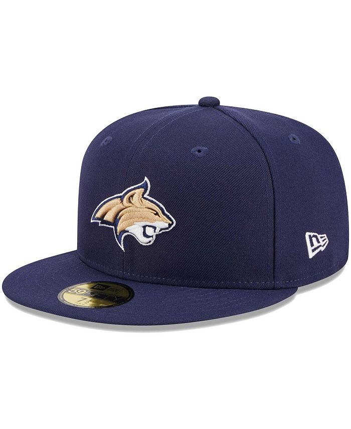 New Era Men's Navy Montana State Bobcats Evergreen 59FIFTY Fitted Hat ...