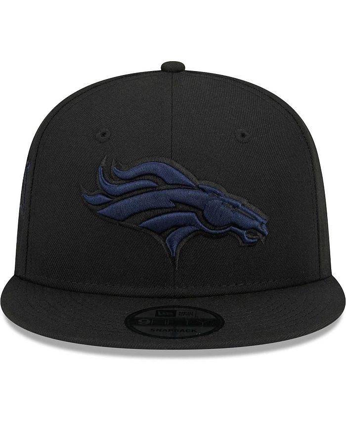 New Era Men's Black Denver Broncos Goth Side Script 9FIFTY Snapback Hat ...