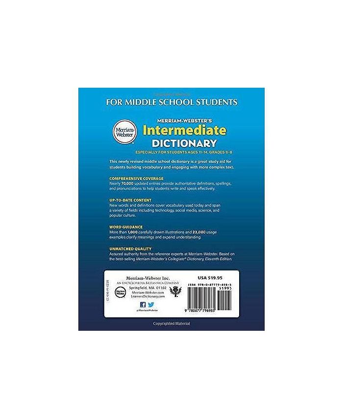 Barnes & Noble Merriam-Webster's Intermediate Dictionary by Merriam ...
