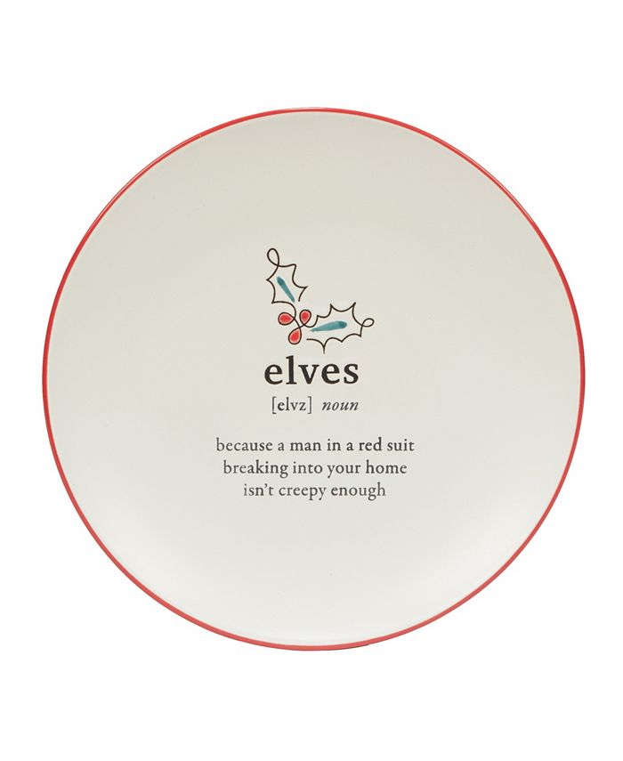 Certified International Christmas Fun Sayings 8.5" Dessert Plates Set ...