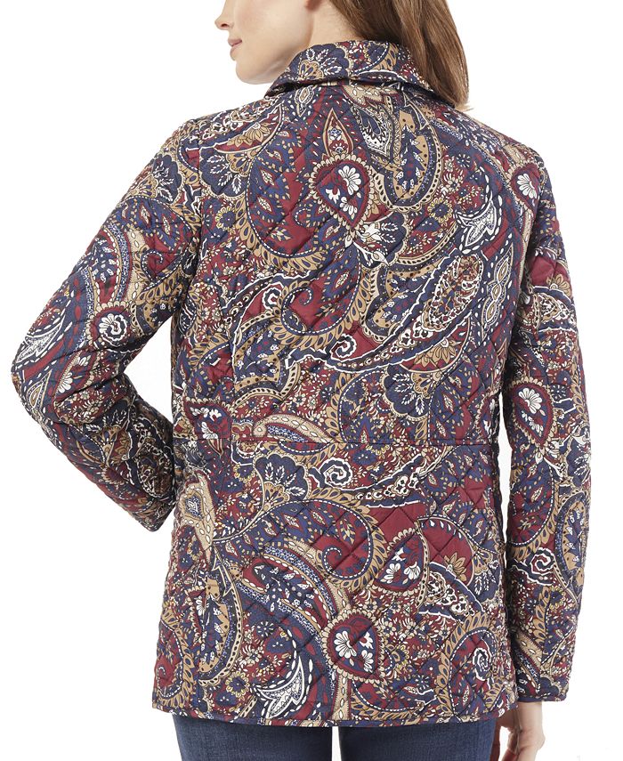 Jones New York Women's Quilted Snap-Front Jacket - Macy's