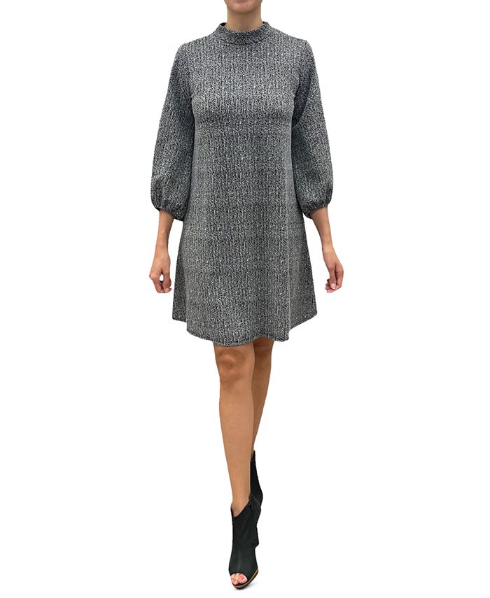 Robbie Bee Women's Mock Neck Bow-Back Shift Dress - Macy's