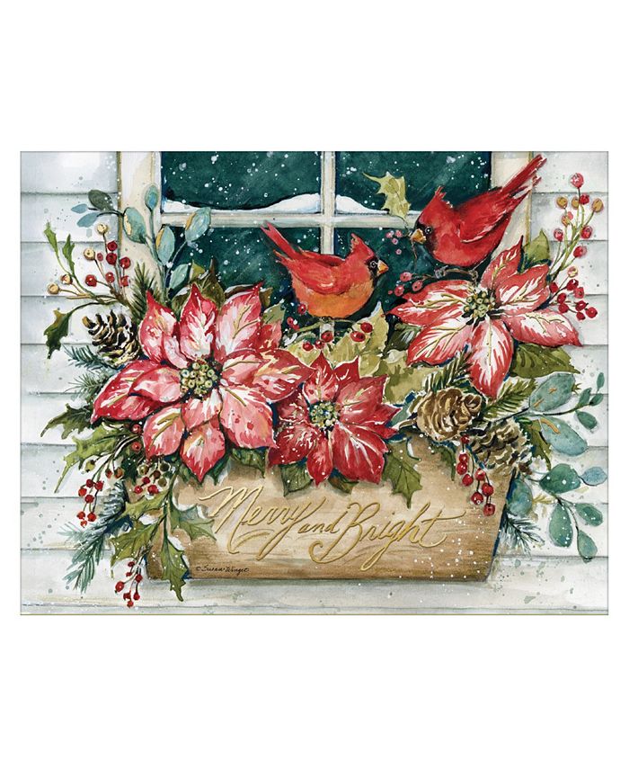 Lang Merry and Bright Boxed Cards, Set of 18 - Macy's