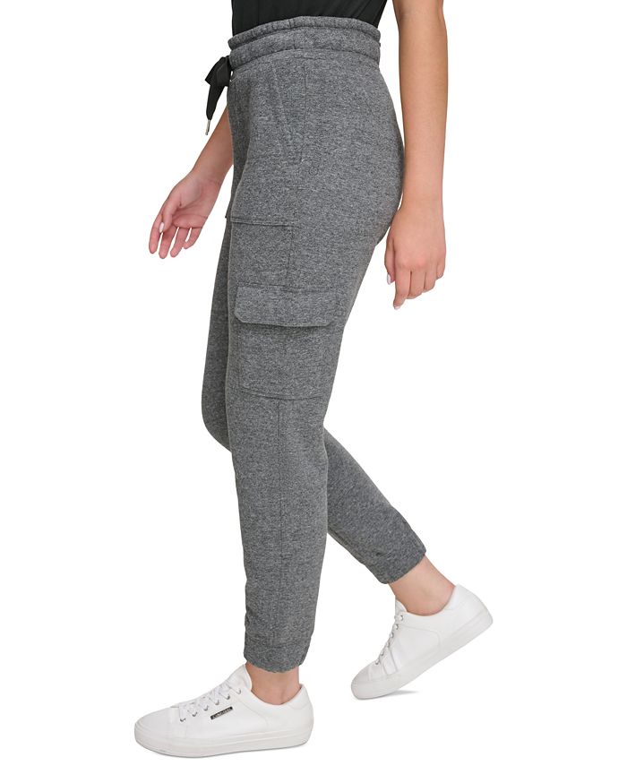 Calvin Klein Women's Slim-Fit Drawstring Cargo Joggers - Macy's