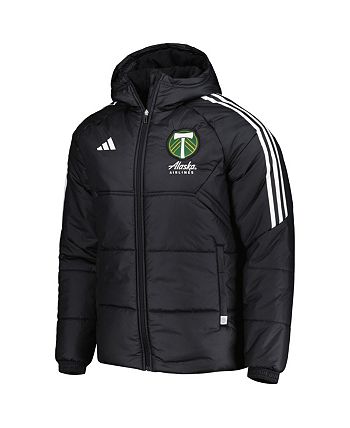 adidas Men's Black Portland Timbers Winter Raglan Full-Zip Hoodie ...