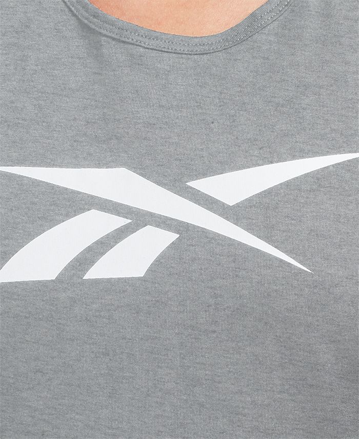 Reebok Women's Vector Graphic Logo Racerback Tank Top - Macy's