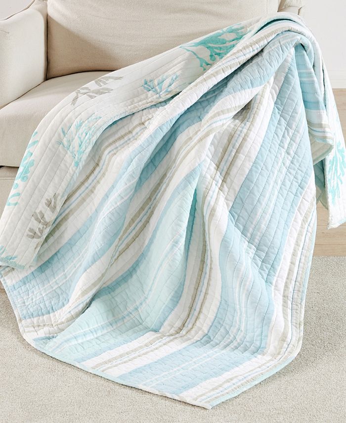 Levtex Stone Harbor Reversible Quilted Throw, 50" x 60" - Macy's