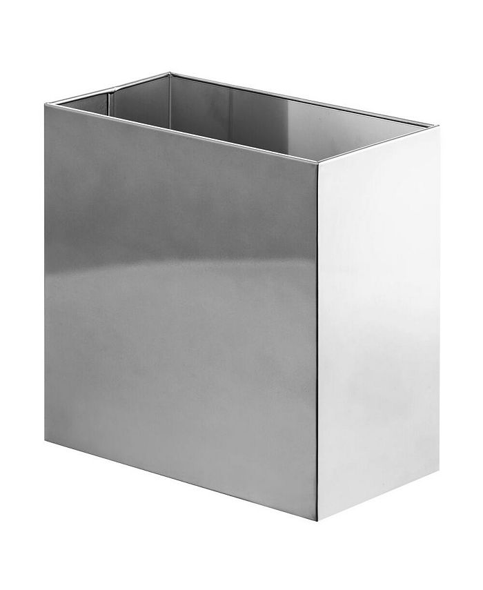 mDesign Metal Rectangular Trash Can Wastebasket, Garbage Bin - Macy's