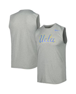 Men's Nike Heathered Gray UCLA Bruins Performance Legend Tank Top - Macy's