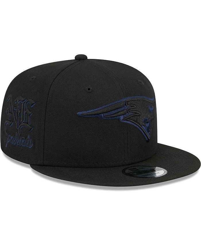 New Era Men's Black New England Patriots Goth Side Script 9FIFTY ...