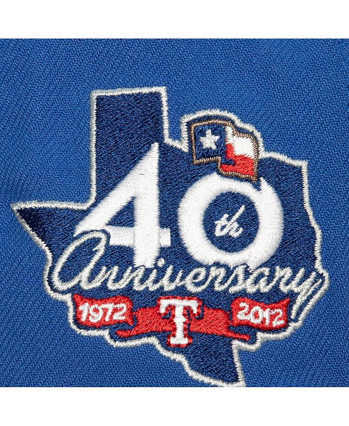 Mitchell & Ness Men's Royal, Red Texas Rangers Bases Loaded Fitted Hat ...