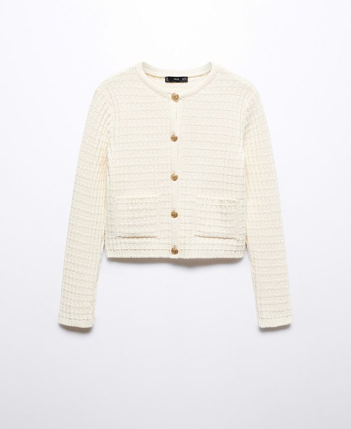 MANGO Women's Pocket Knit Cardigan - Macy's