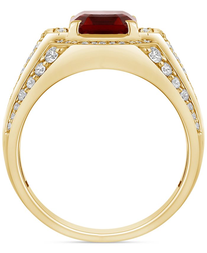 Macy's Men's Lab Created Ruby (4-1/6 ct. t.w.) & Lab-Created Diamond (1 ...