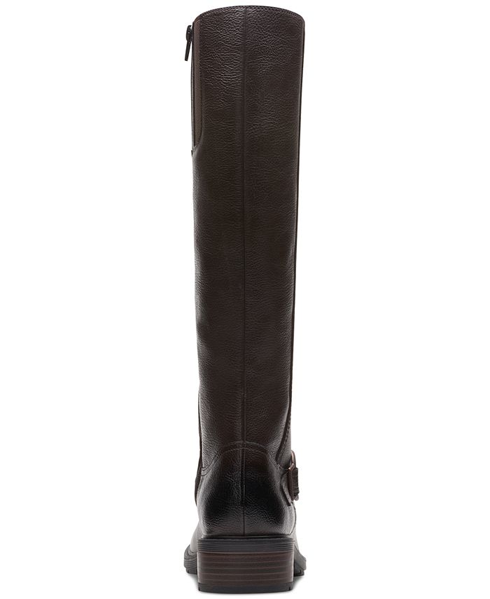 Clarks Hearth Rae Harness Buckled Strap Riding Boots - Macy's