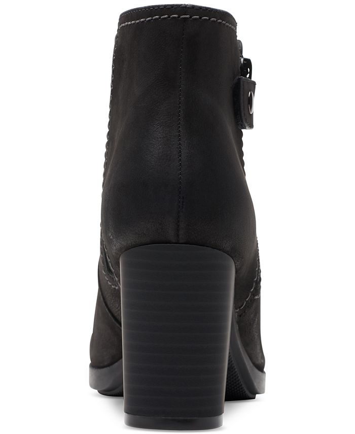 Clarks Women's Bayla Glow Zip Strap Dress Booties - Macy's