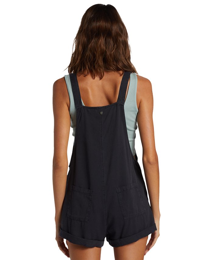 Roxy Juniors' Silver Sky Short Overalls - Macy's