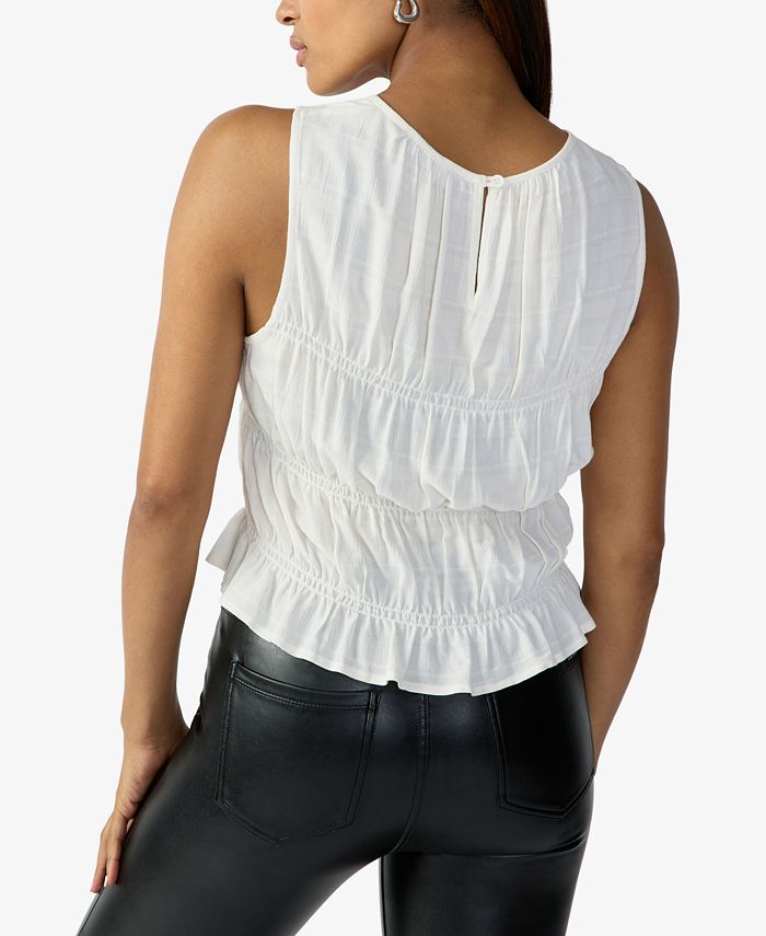 Sanctuary Women's Sleeveless Smocked Top - Macy's