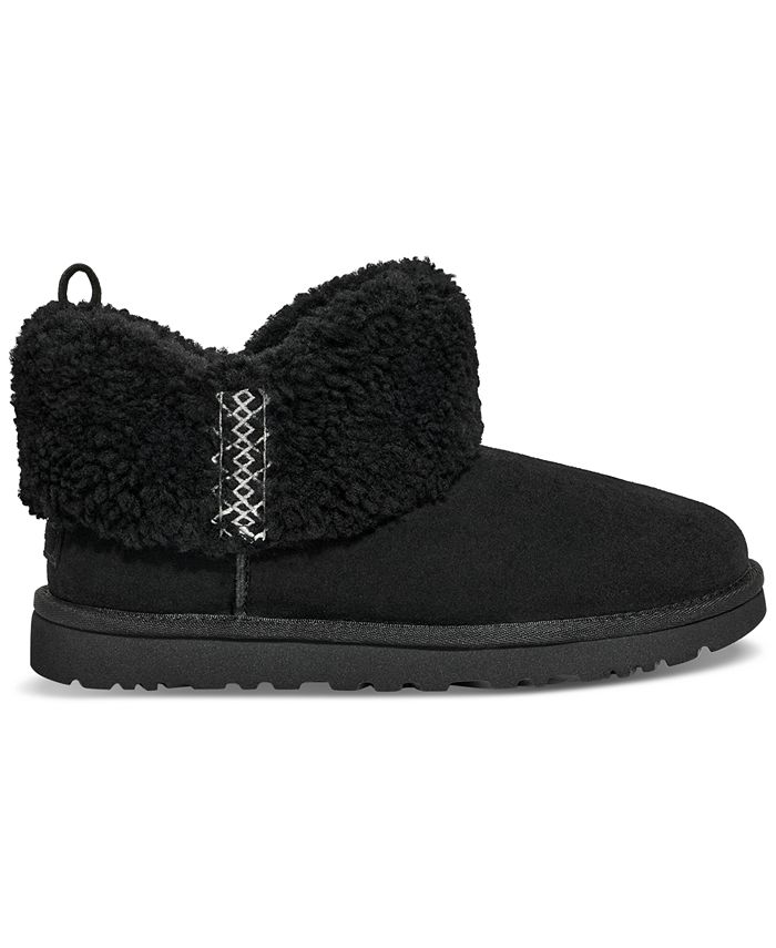 UGG® Classic Ultra Mini Braid Slip-On Booties - Macy's