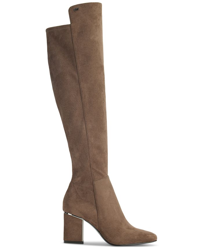 DKNY Women's Cilli Square-Toe Knee-High Dress Boots - Macy's