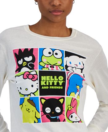 Love Tribe Juniors' Hello Kitty & Friends Graphic Long-Sleeve T-Shirt ...
