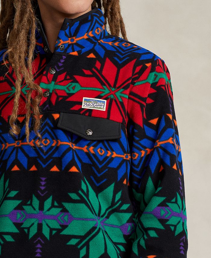 Polo Ralph Lauren Men's Snowflake Brushed Fleece Pullover - Macy's