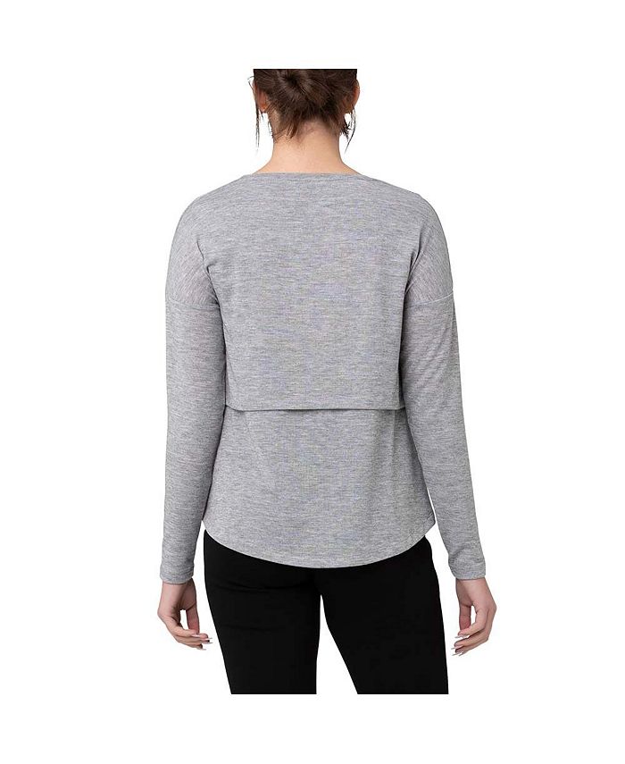 Ripe Maternity Maternity Ripe Nora Lift Up Nursing Top Silver Marle ...