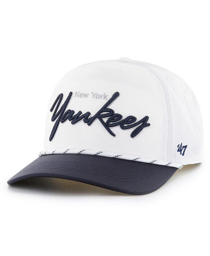 '47 Brand Men's White New York Yankees Chamberlain Hitch Adjustable Hat ...