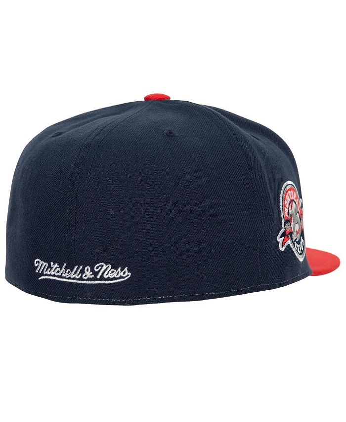 Mitchell & Ness Men's White, Red Montreal Expos Bases Loaded Fitted Hat ...
