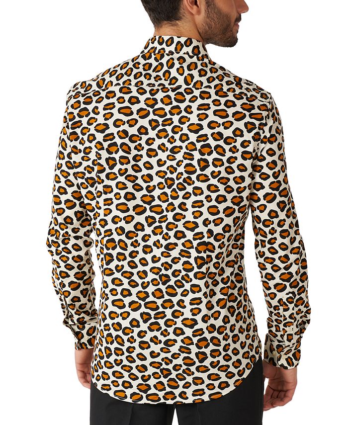 OppoSuits Men's Long-Sleeve Jaguar-Print Shirt - Macy's