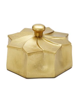Classic Touch Flower Shaped Jar, 6.5" D - Macy's