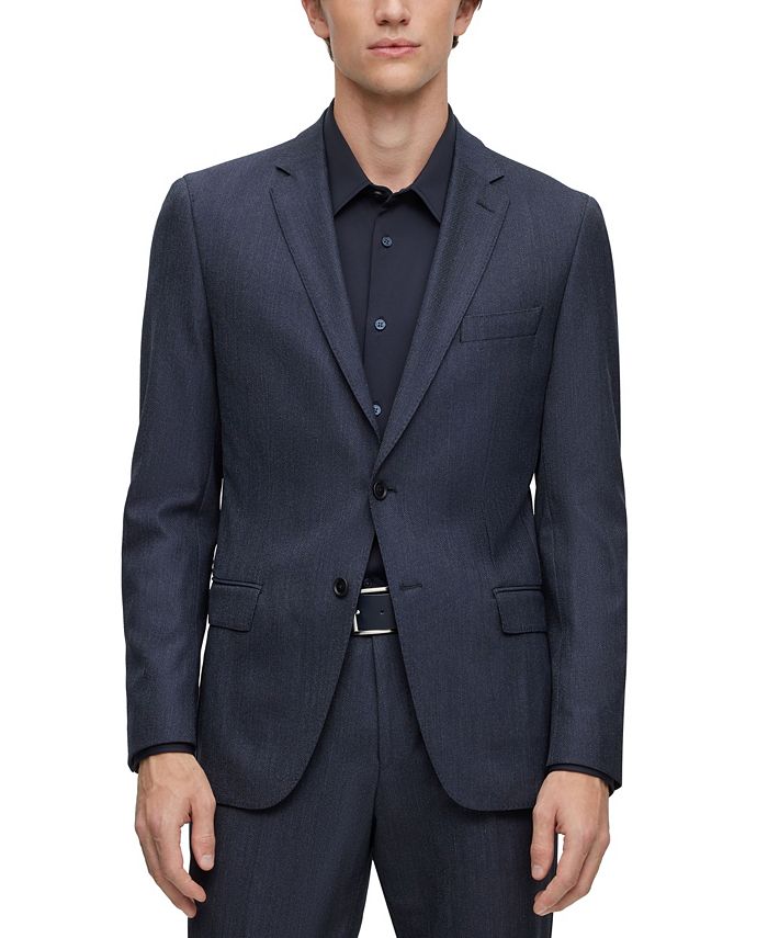 Hugo Boss Men's Performance-Stretch Slim-Fit Suit - Macy's