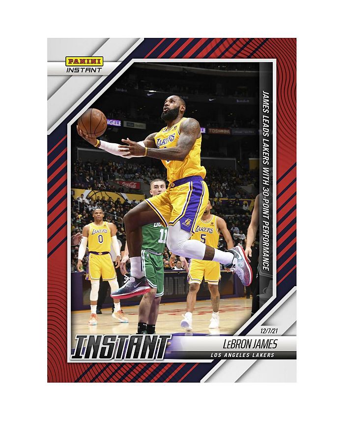 Panini America LeBron James Los Angeles Lakers Parallel Instant James ...