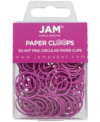 JAM Paper Circular Paper Clips - Round Paperclips - 50 Per Pack - Macy's