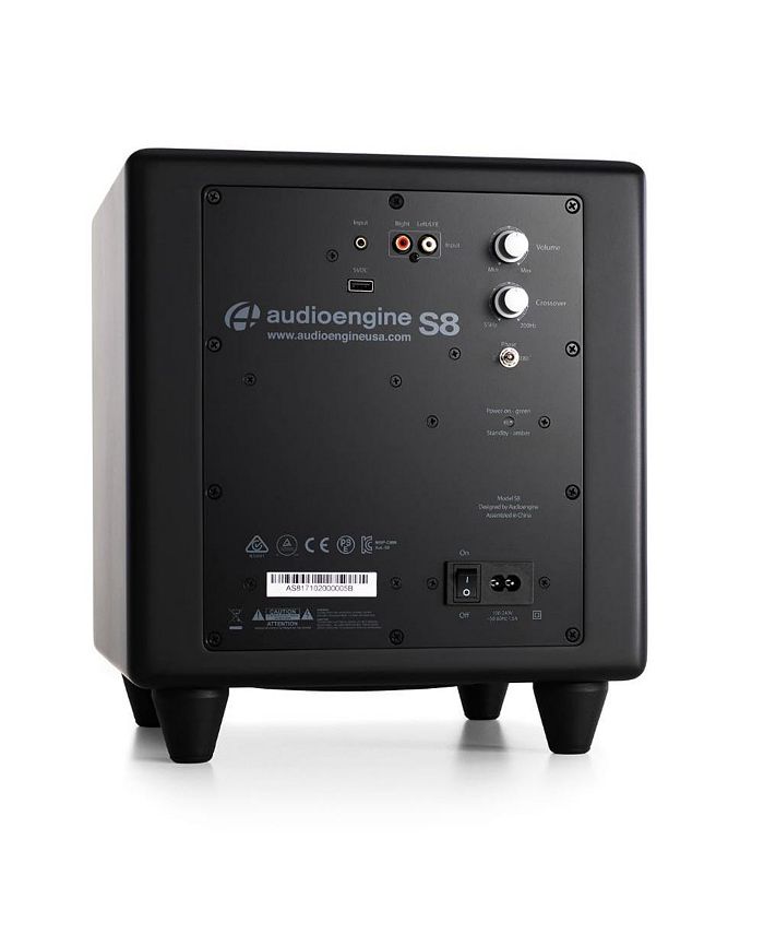 Audioengine S8 250 Watt Subwoofer For Home Music Systems and Surround Sound - Macy's