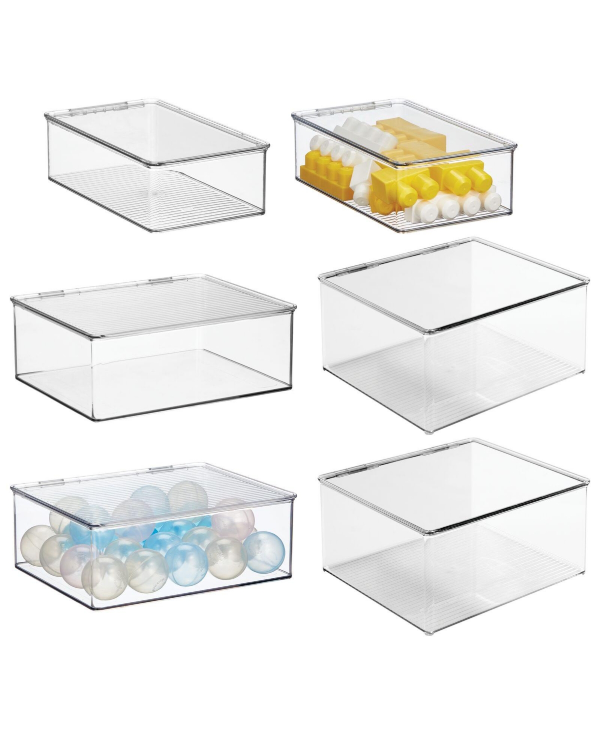 Click here for mDesign Plastic Stackable Playroom/Game Box with H... prices