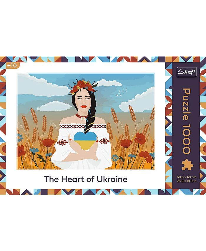 Trefl Red Ukrainian Puzzle - 1000 Piece "The Heart of Ukraine" - Macy's