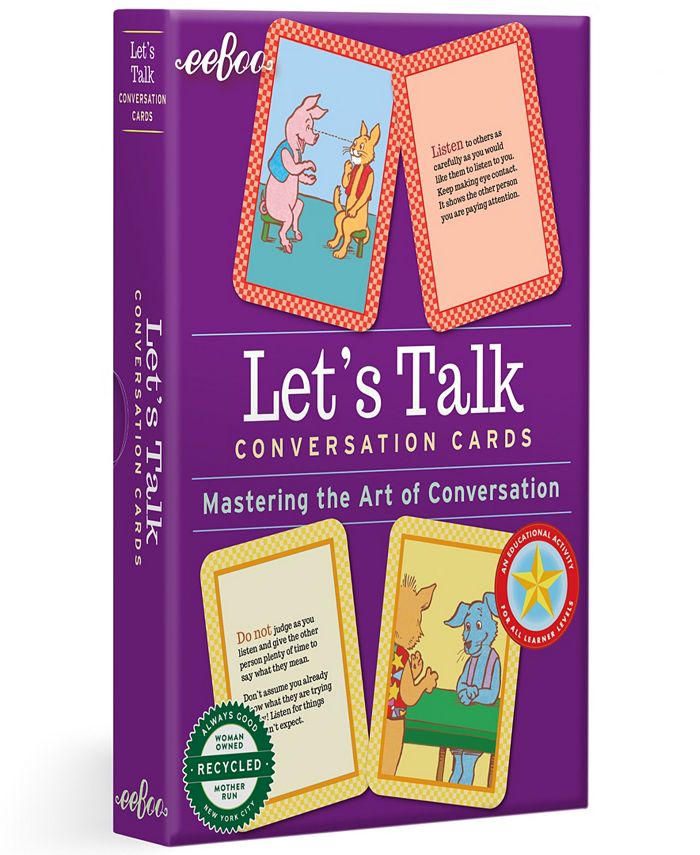 Eeboo Let's Talk Conversation Cards - Macy's