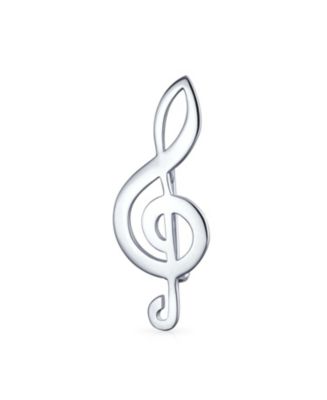 Bling Jewelry Large Classic Musical Treble G Clef Note Brooch Pin For ...