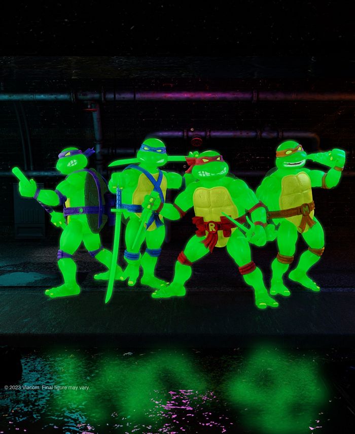 Super 7 Teenage Mutant Ninja Turtles Raphael Mutagen Ooze Glow 7 ...