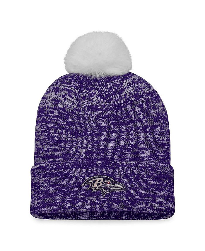 Fanatics Women's Purple Baltimore Ravens Iconic Cuffed Knit Hat with ...