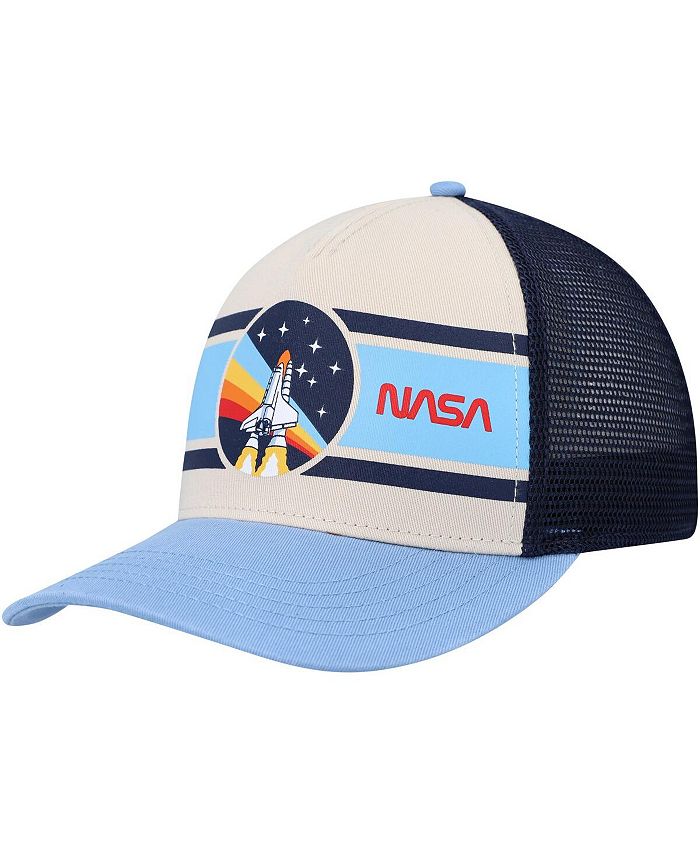 American Needle Men's Cream, Navy NASA Sinclair Snapback Hat - Macy's