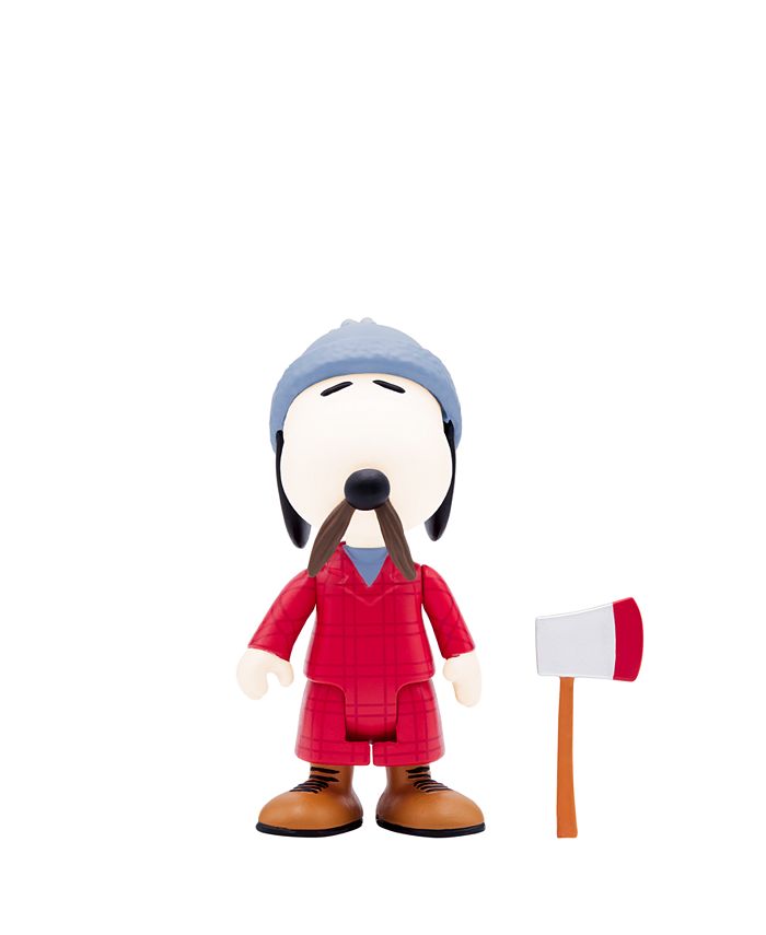 Super 7 Peanuts Snoopy Lumberjack Snoopy 3.75" ReAction Figure - Macy's