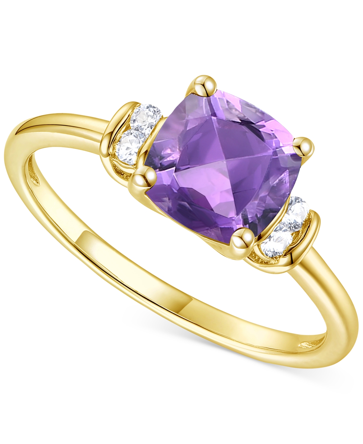 Click here for Amethyst (1-1/3 ct. t.w.) & Lab-Grown White Sapphi... prices