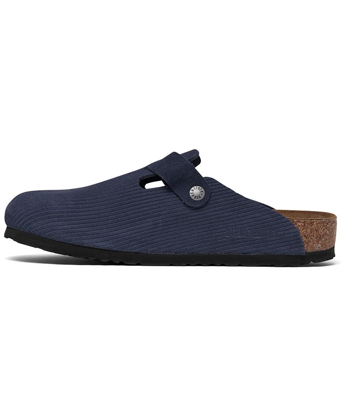 Birkenstock Men's Boston Suede Leather Birko-Flor Clogs from Finish ...